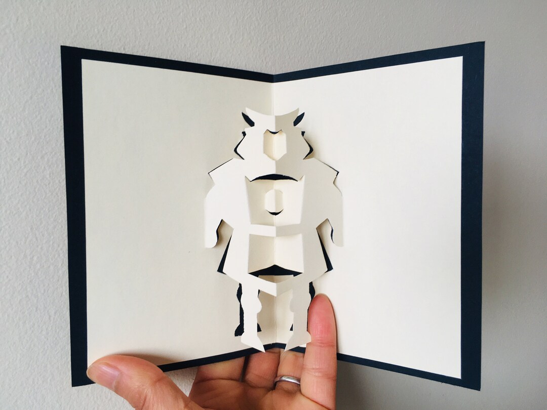 Samurai Pop-up Card - Etsy
