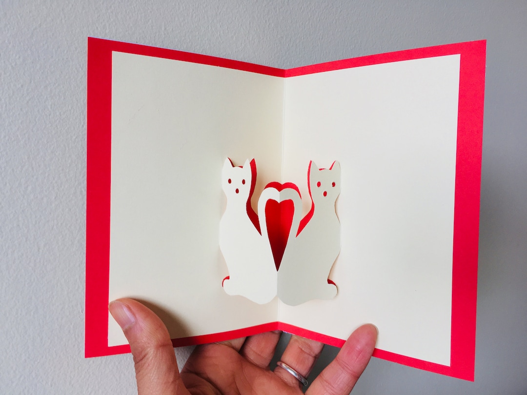 Cats Pop-up Card - Etsy
