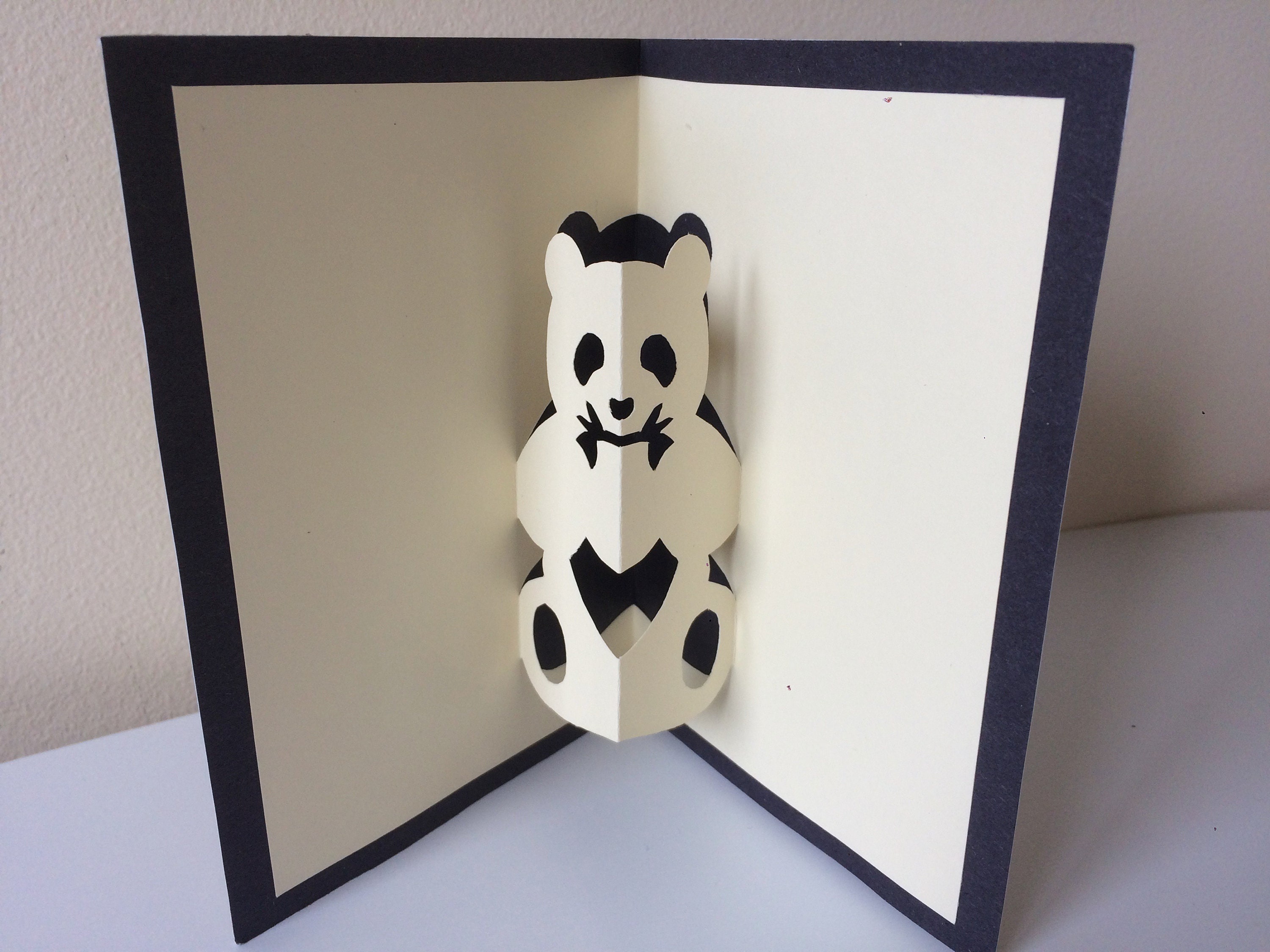 Panda Pop-up Card - Etsy