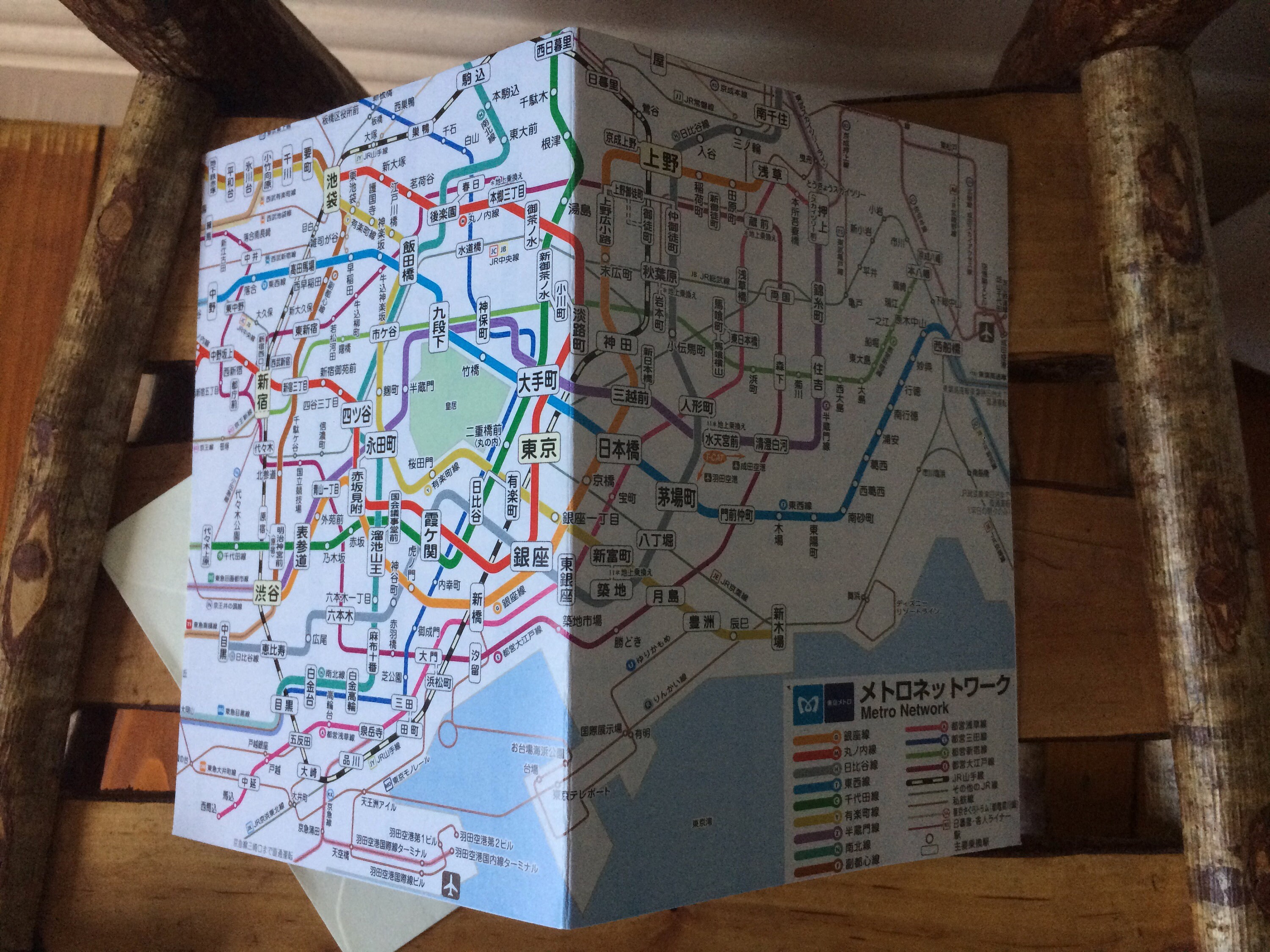 Tokyo Metro Map Card - Etsy