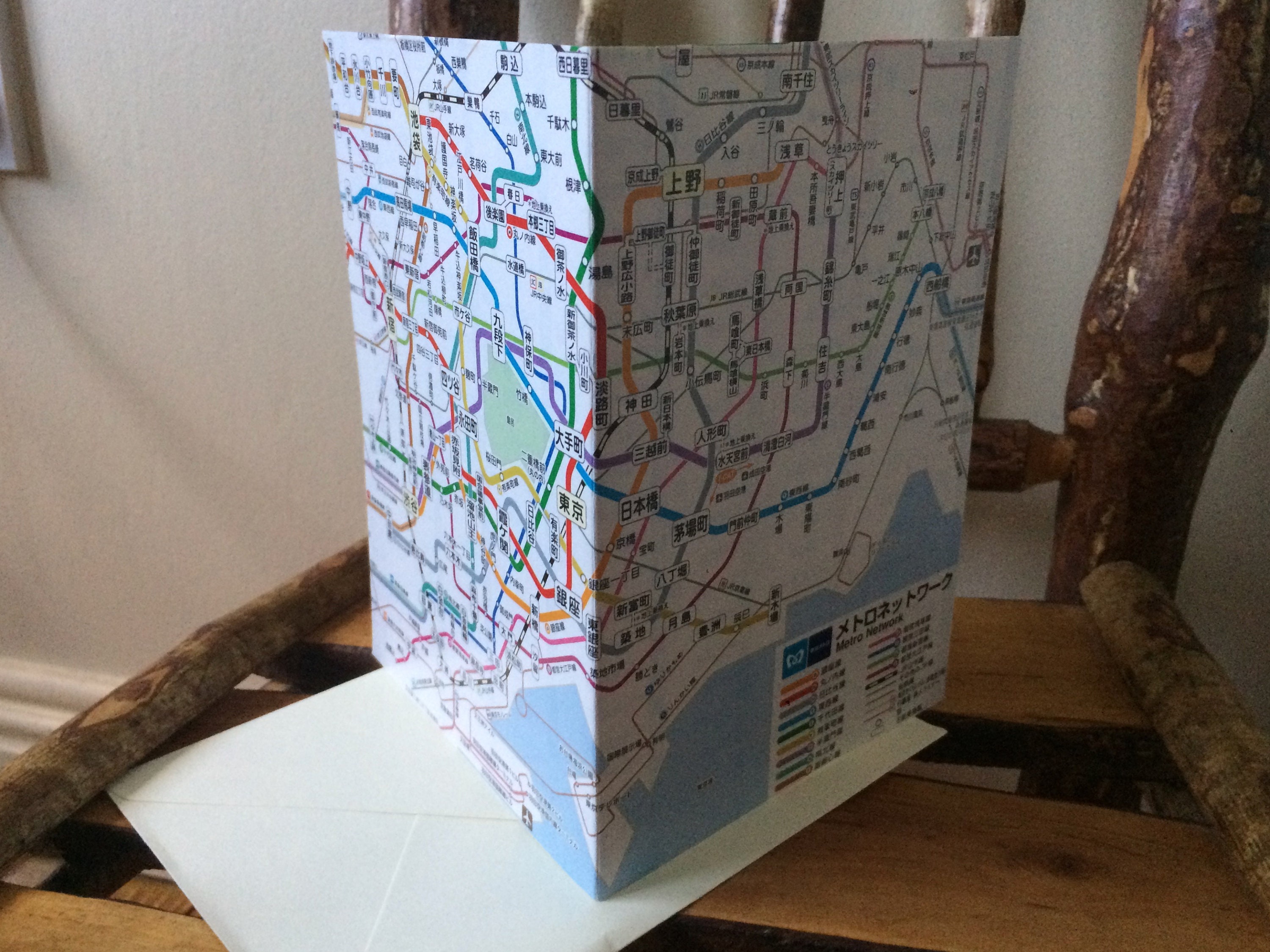 Tokyo Metro Map Card - Etsy