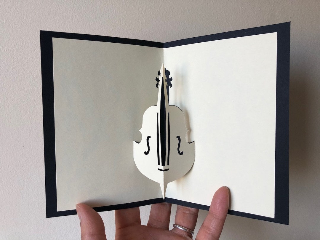 Cello Pop-up Card - Etsy