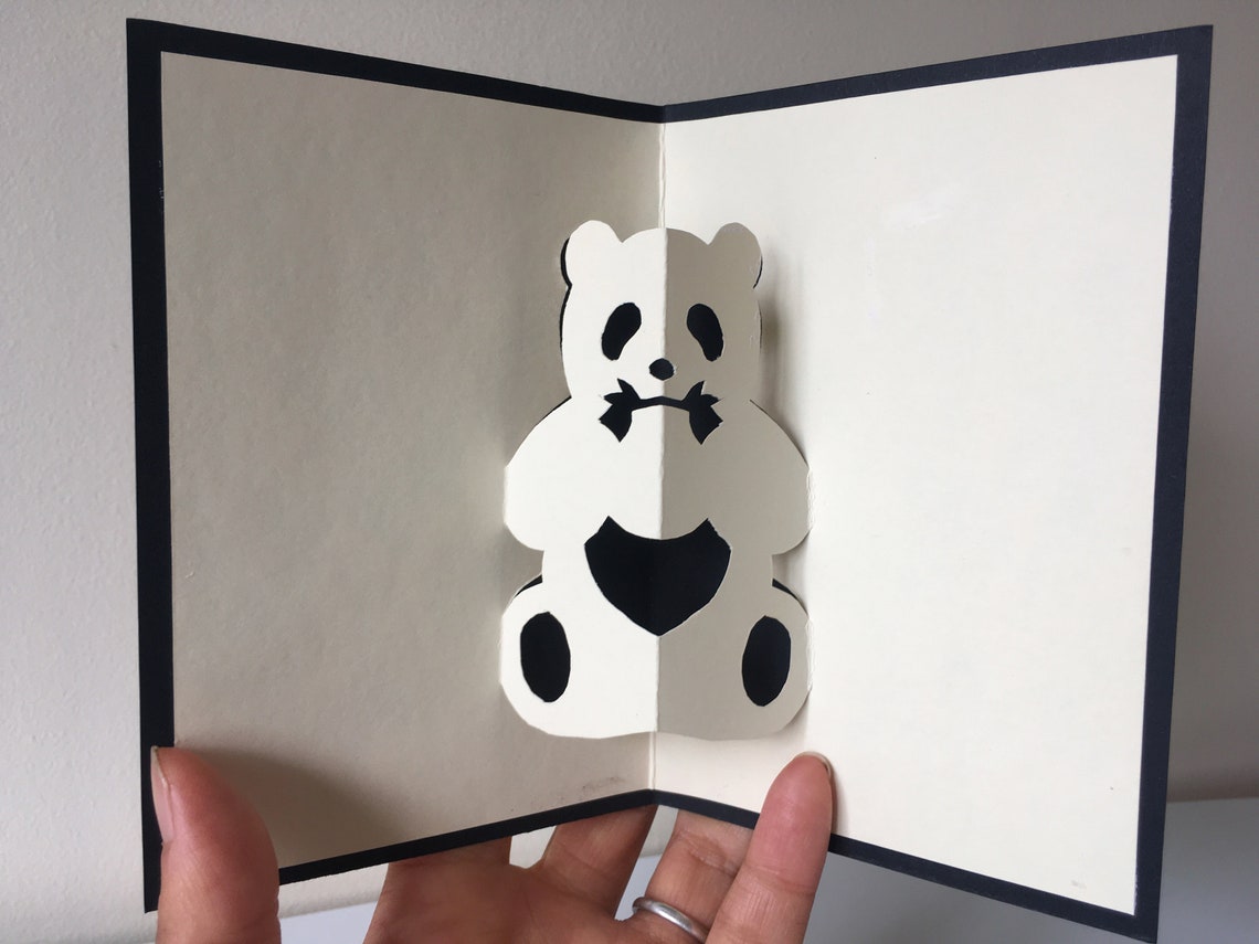Panda Pop-up Card - Etsy