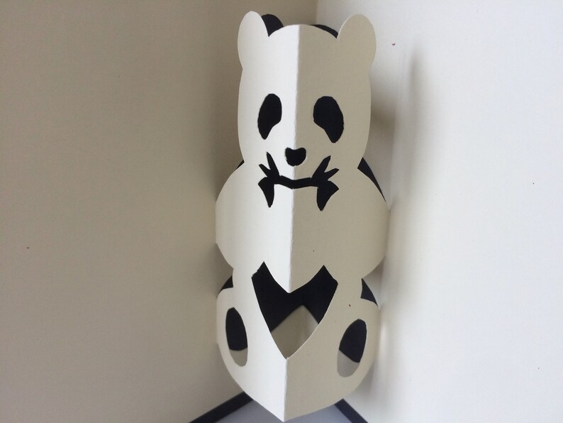 Panda Pop-up Card - Etsy