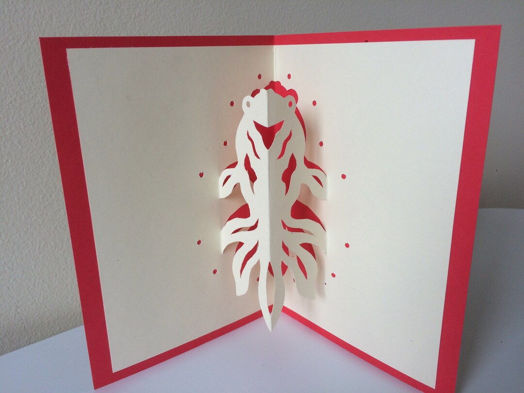 A Goldfish Pop-up Card - Etsy