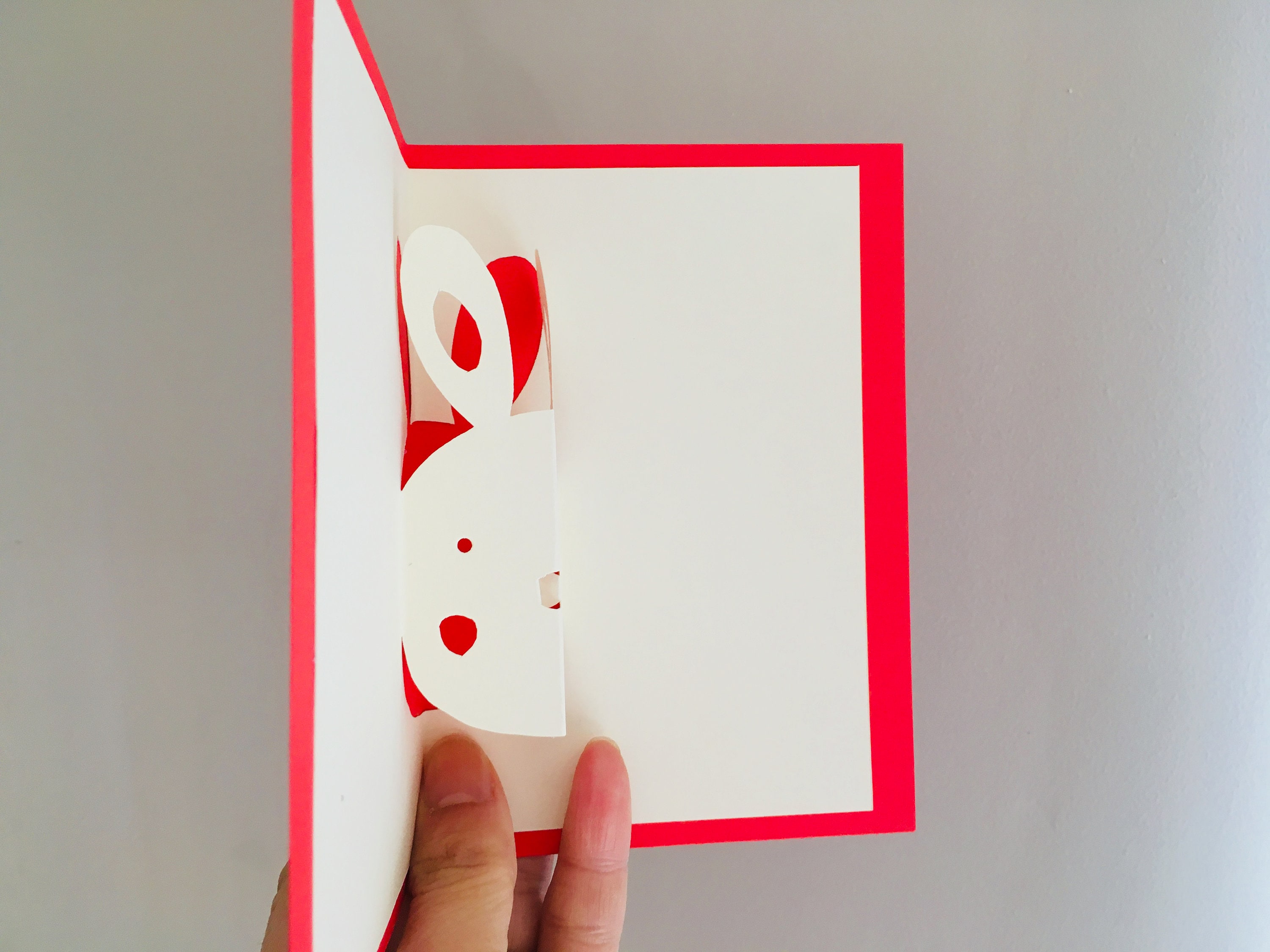 Rabbit Pop up Card - Etsy