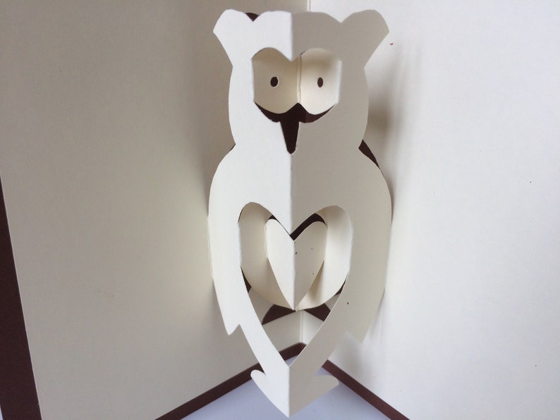An Owl Pop-up Card - Etsy