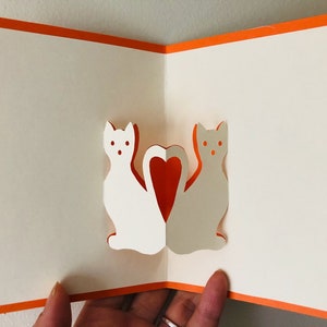Cats Pop-up Card - Etsy