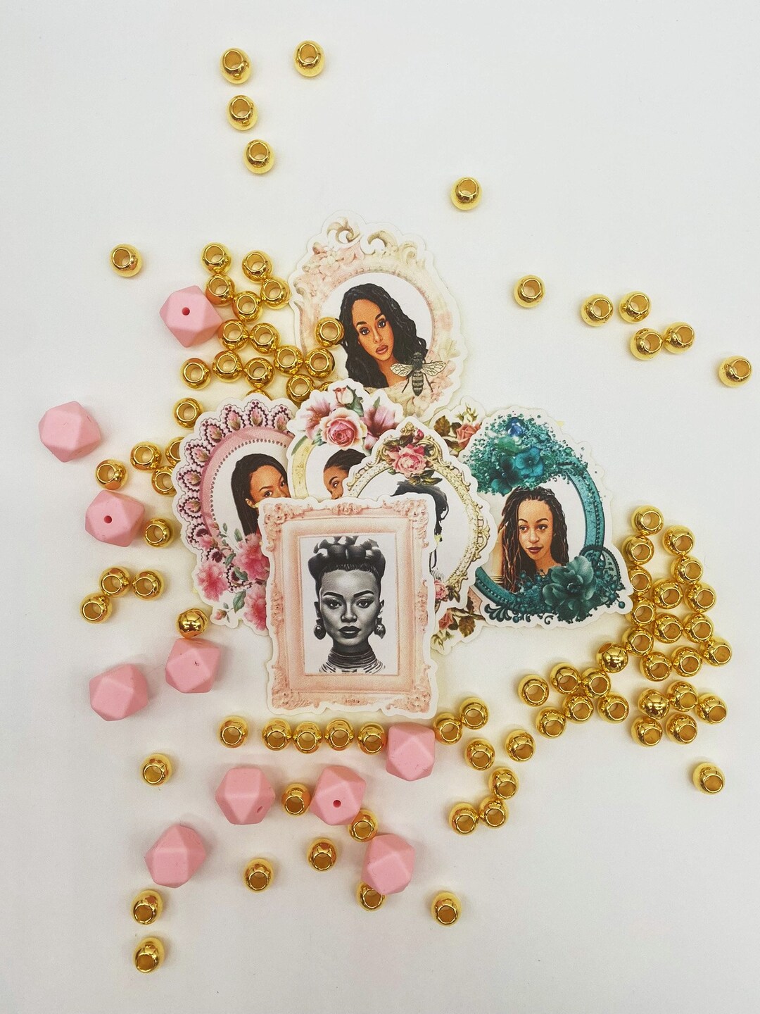 Stickers - Shabby Black Girlz in Frames (8 Stickers) - Etsy