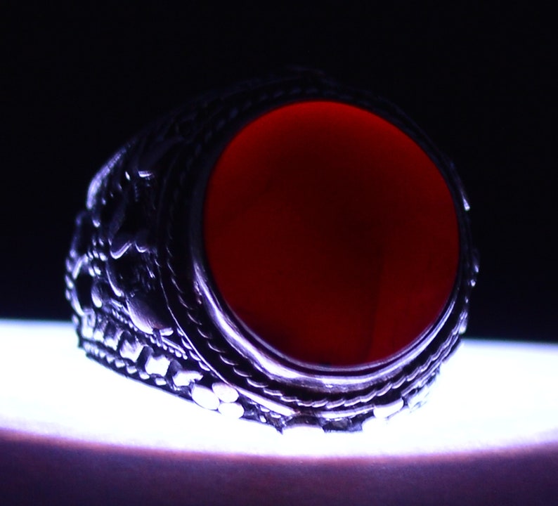 Yemeni Kabdi Aqeeq Dark Red Agate Stone Authentic Yemen Hakik - Etsy