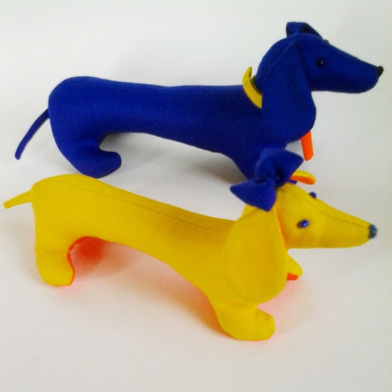 Dog Soft Toy Pattern and Tutorial PDF Pattern Dog Dachshund | Etsy