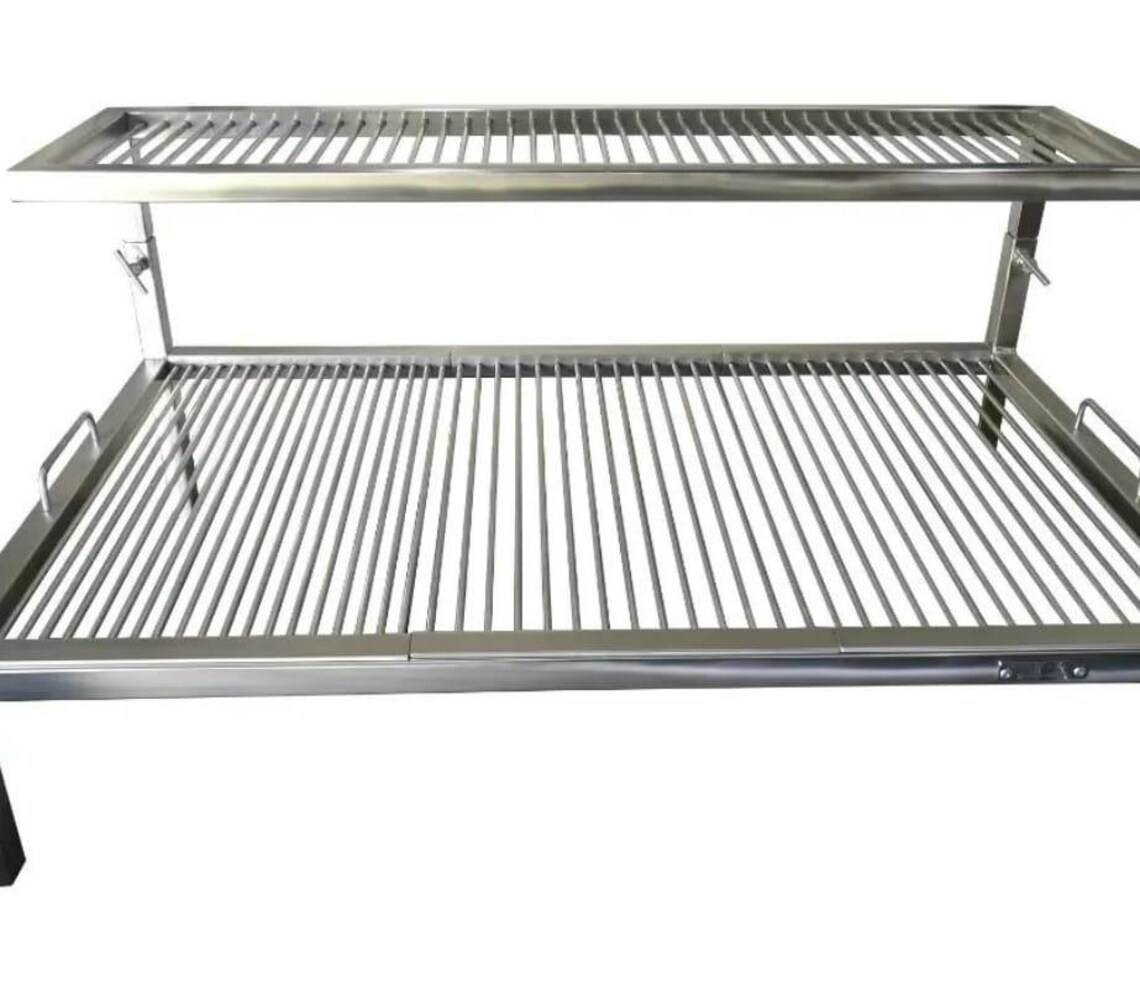 2-level Stainless Steel Grill | V-shaped Bars | With Optional Iron ...