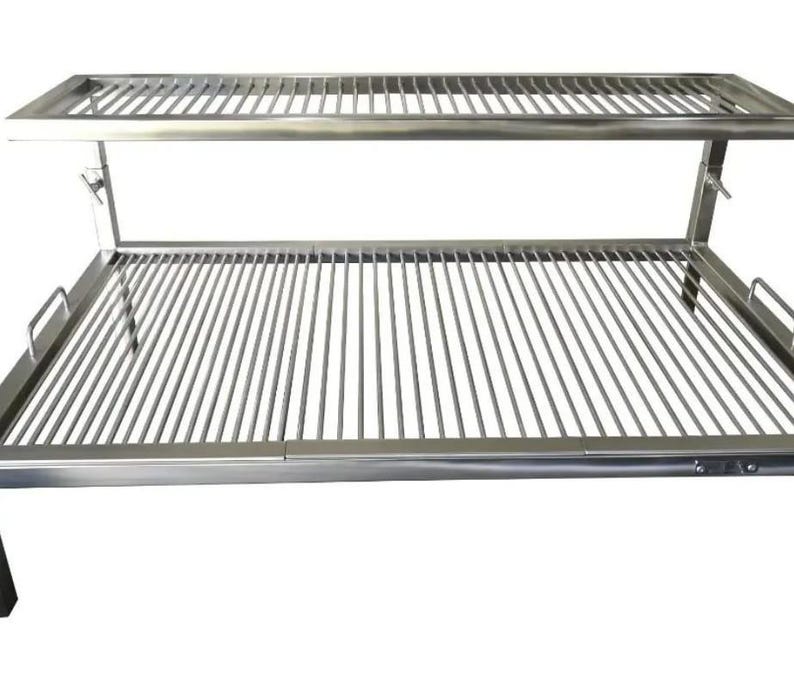 2-level Stainless Steel Grill | V-shaped Bars | With Optional Iron ...