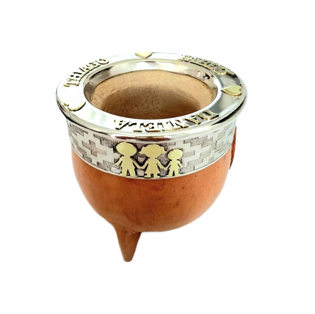 Personalized IMPERIAL Mate Gourd and Leather MATE STRAW Low - Etsy