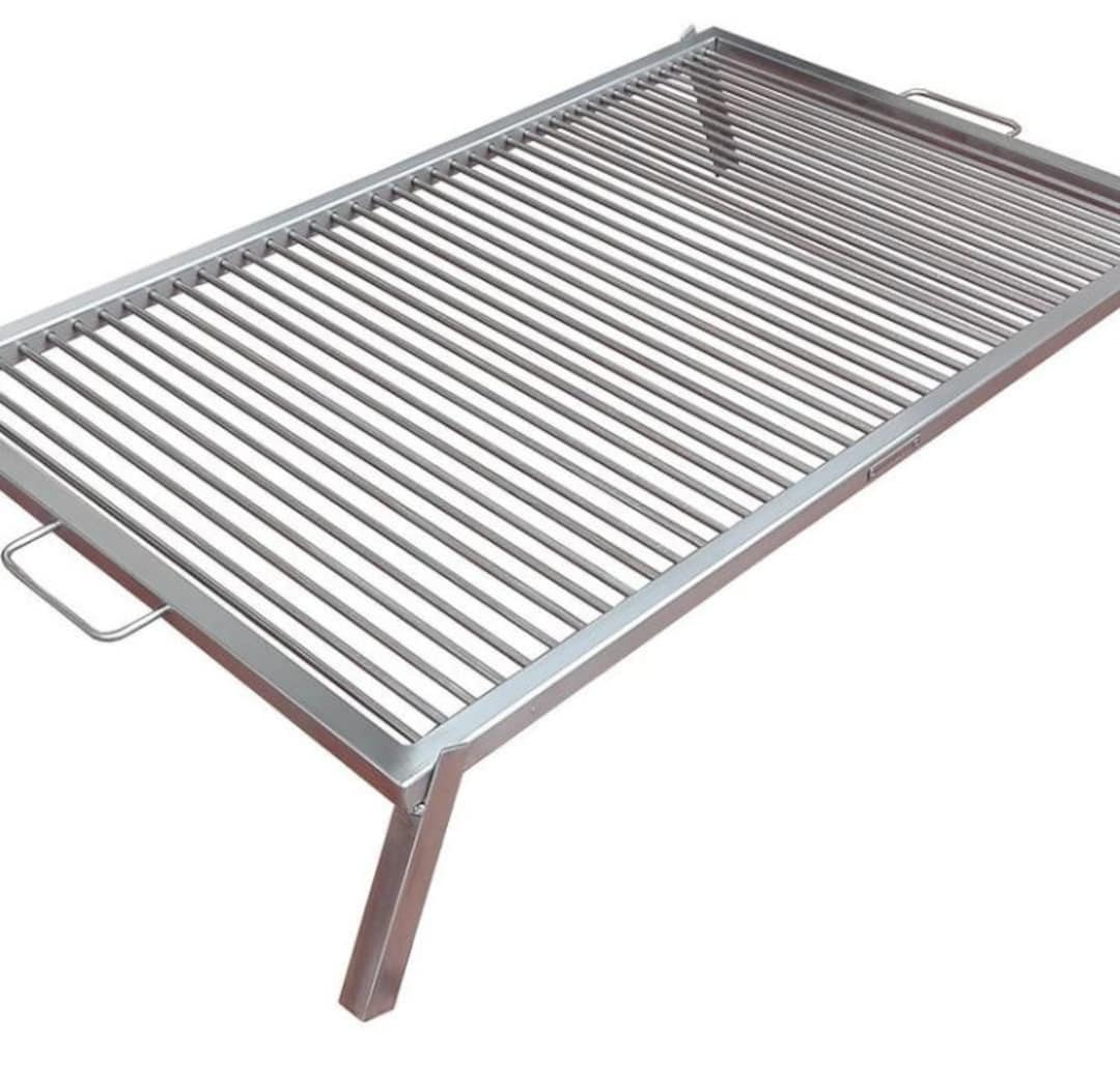 Parrilla De Acero Inoxidable Con Patas Plegables, Asado Argentino ...