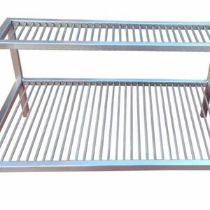2-level Stainless Steel Grill | V-shaped Bars | With Optional Iron ...