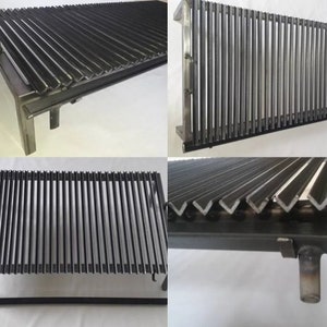 Argentine Grill | Iron Grill With V-shaped Angle Bars (5/8 X 1/8 ...