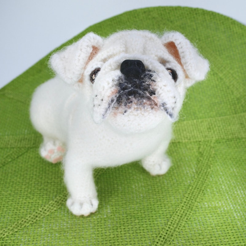 Crochet Bulldog - Etsy