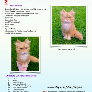 Crochet Maine Coon Cat Pattern, Crochet Ginger Amigurumi Cat, Сrochet ...