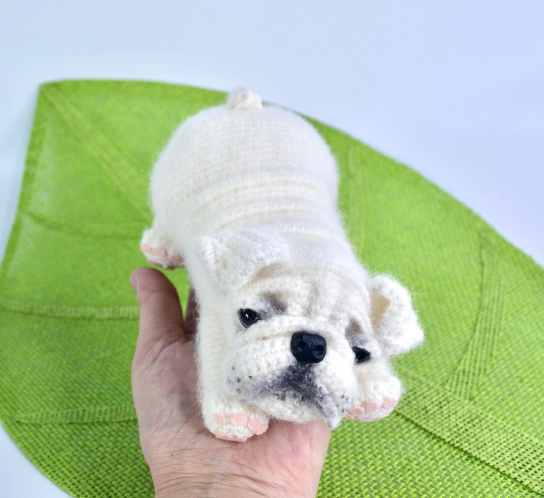 English Bulldog Crochet Pattern, Puppy Bulldog Dog Amigurumi Pattern ...