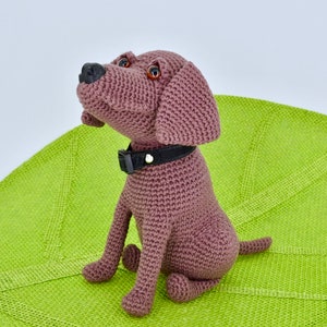 Labrador Retriever Crochet Pattern, Chocolate Crochet Labrador Pattern ...
