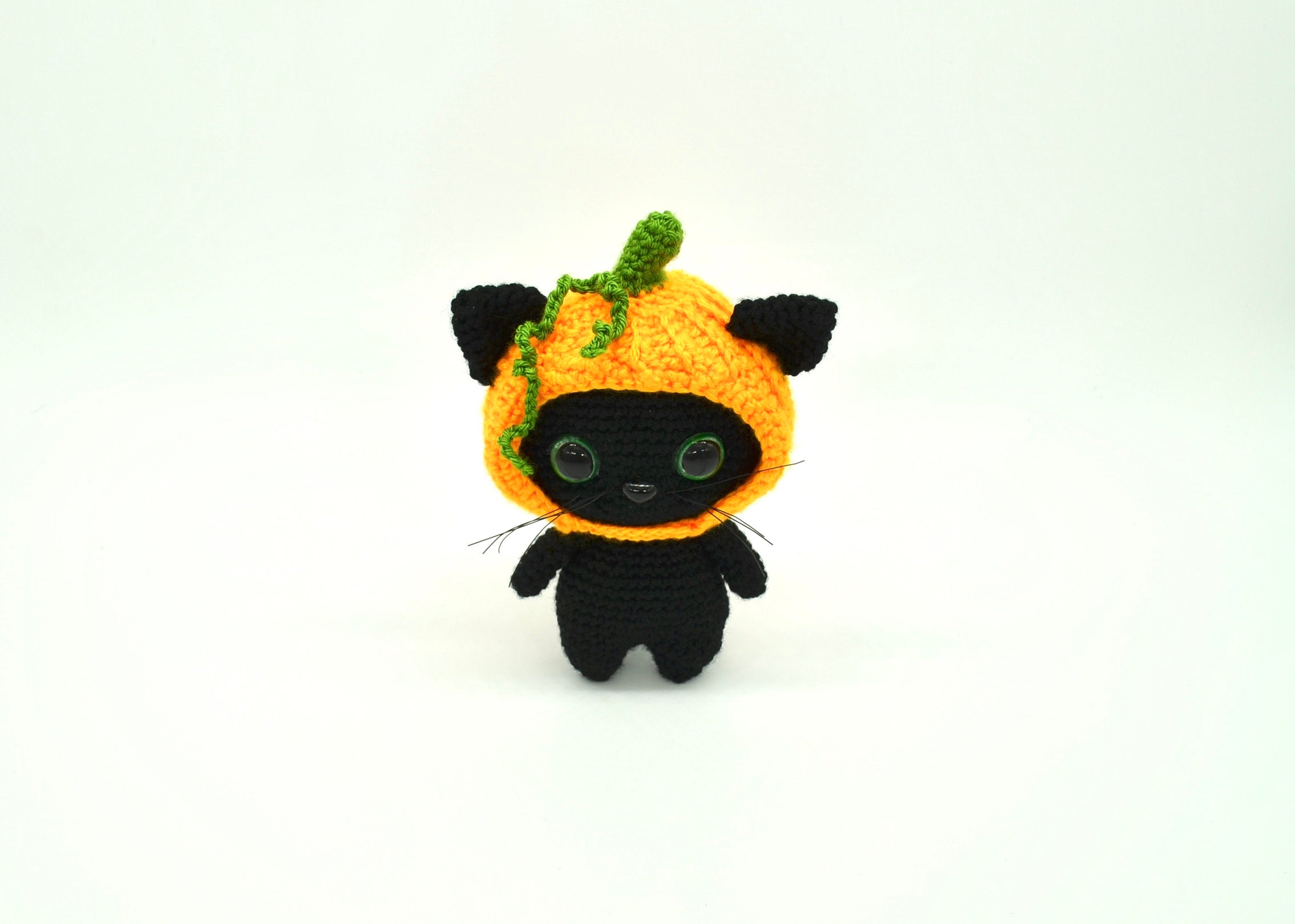 Crochet Halloween Cat Pattern, Crochet Kitten Amigurumi Pattern ...