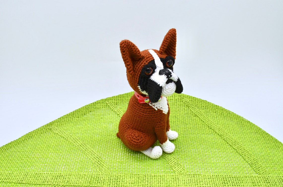 Boxer Crochet Pattern Crochet Dog Pattern Amigurumi Boxer - Etsy France