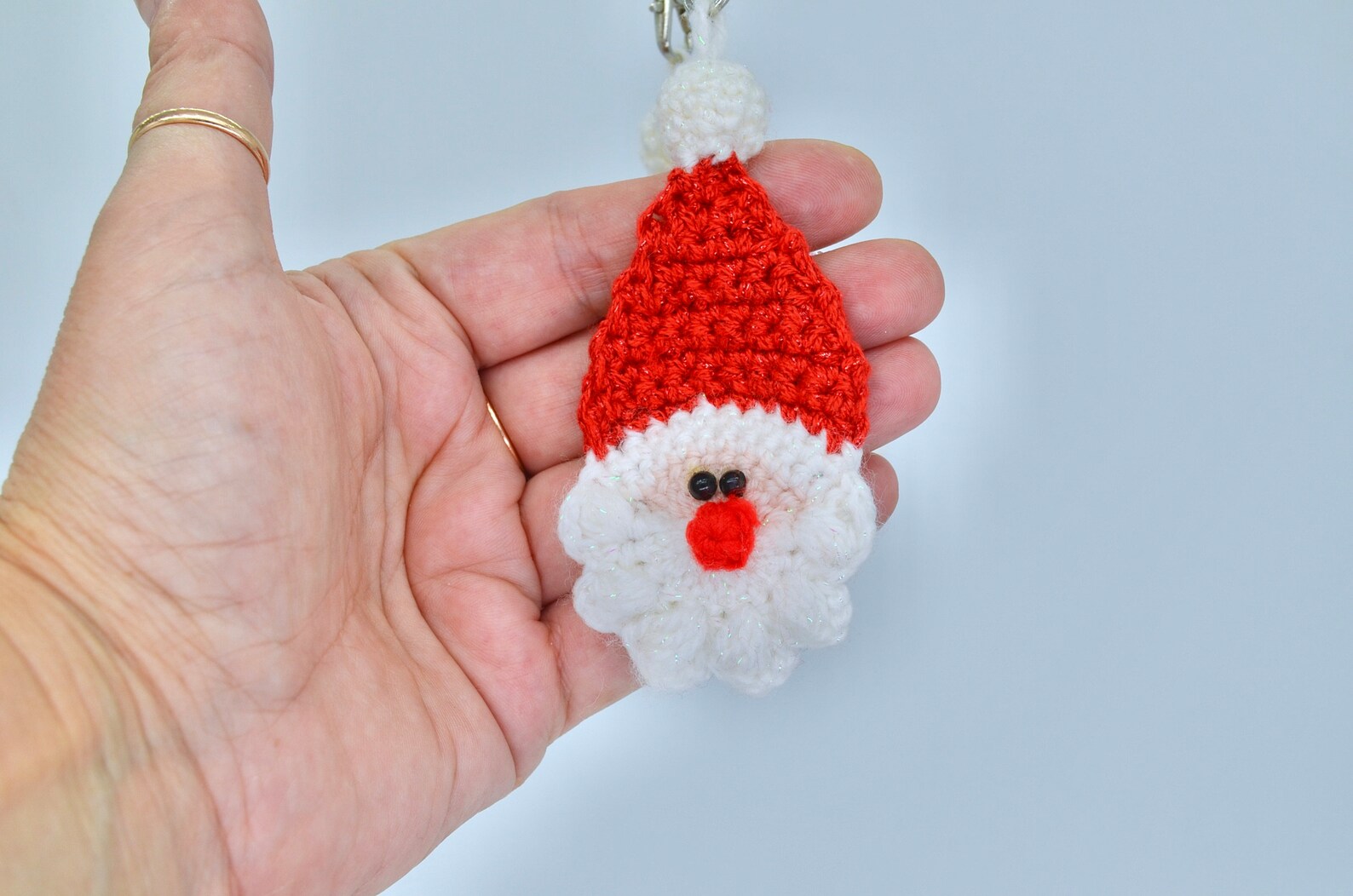 Santa Crochet Pattern, Crochet Christmas Decor, Crochet Christmas Santa ...
