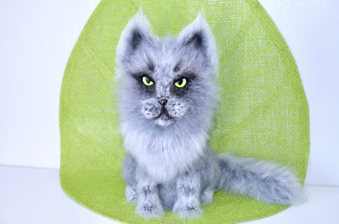 Crochet Maine Coon Cat Pattern, Crochet Amigurumi Cat, Сrochet Fluffy ...