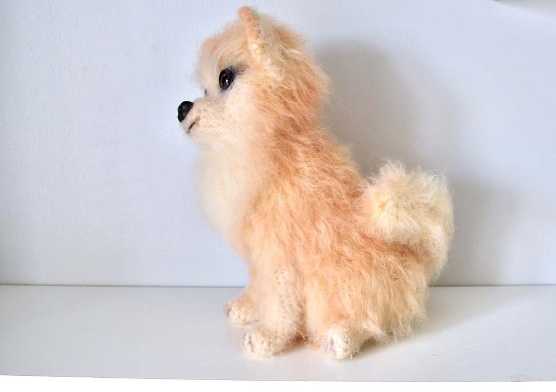 Pomeranian Dog Crochet Pattern, German Spitz Dog Amigurumi Pattern ...