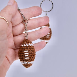 American Football Ball Keychain Crochet Pattern, Crochet Rugby Ball ...