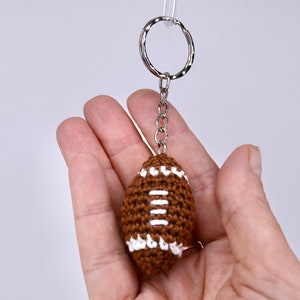 American Football Ball Keychain Crochet Pattern, Crochet Rugby Ball ...
