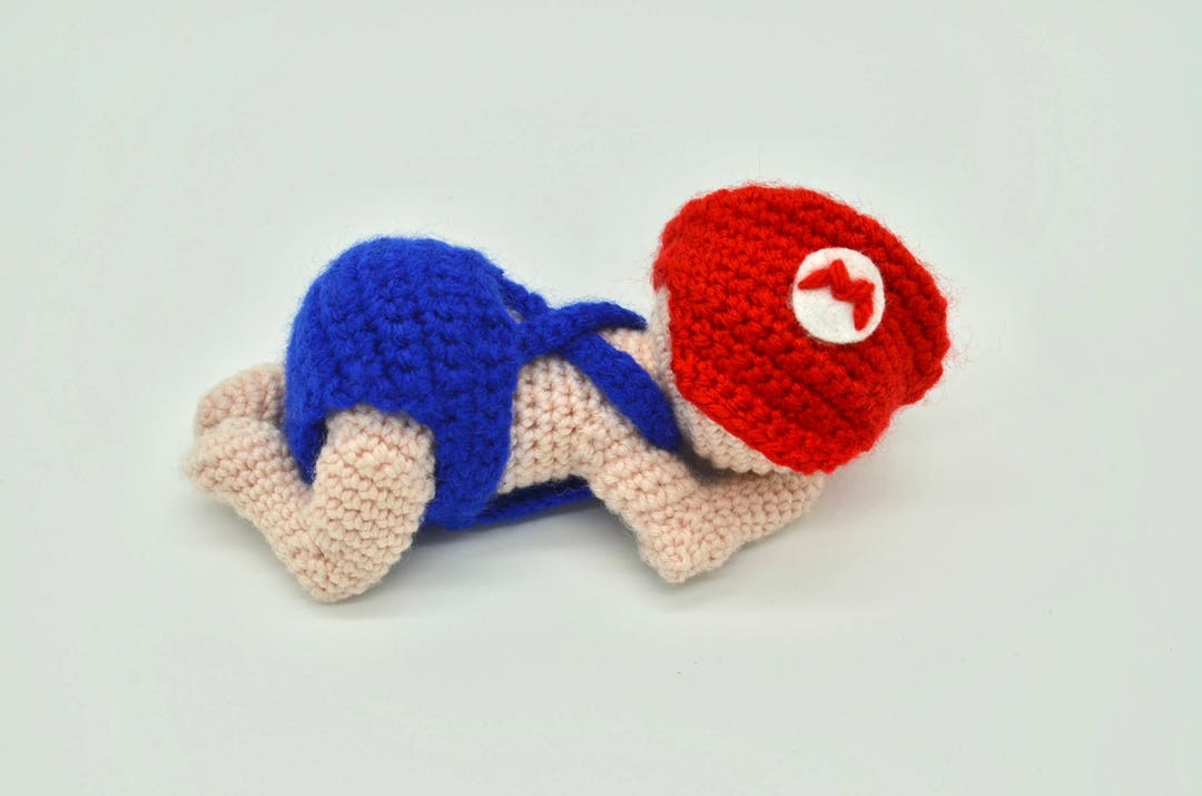 Crochet Mario Pattern ,crochet Newborn Baby Outfit Pattern, Crochet ...
