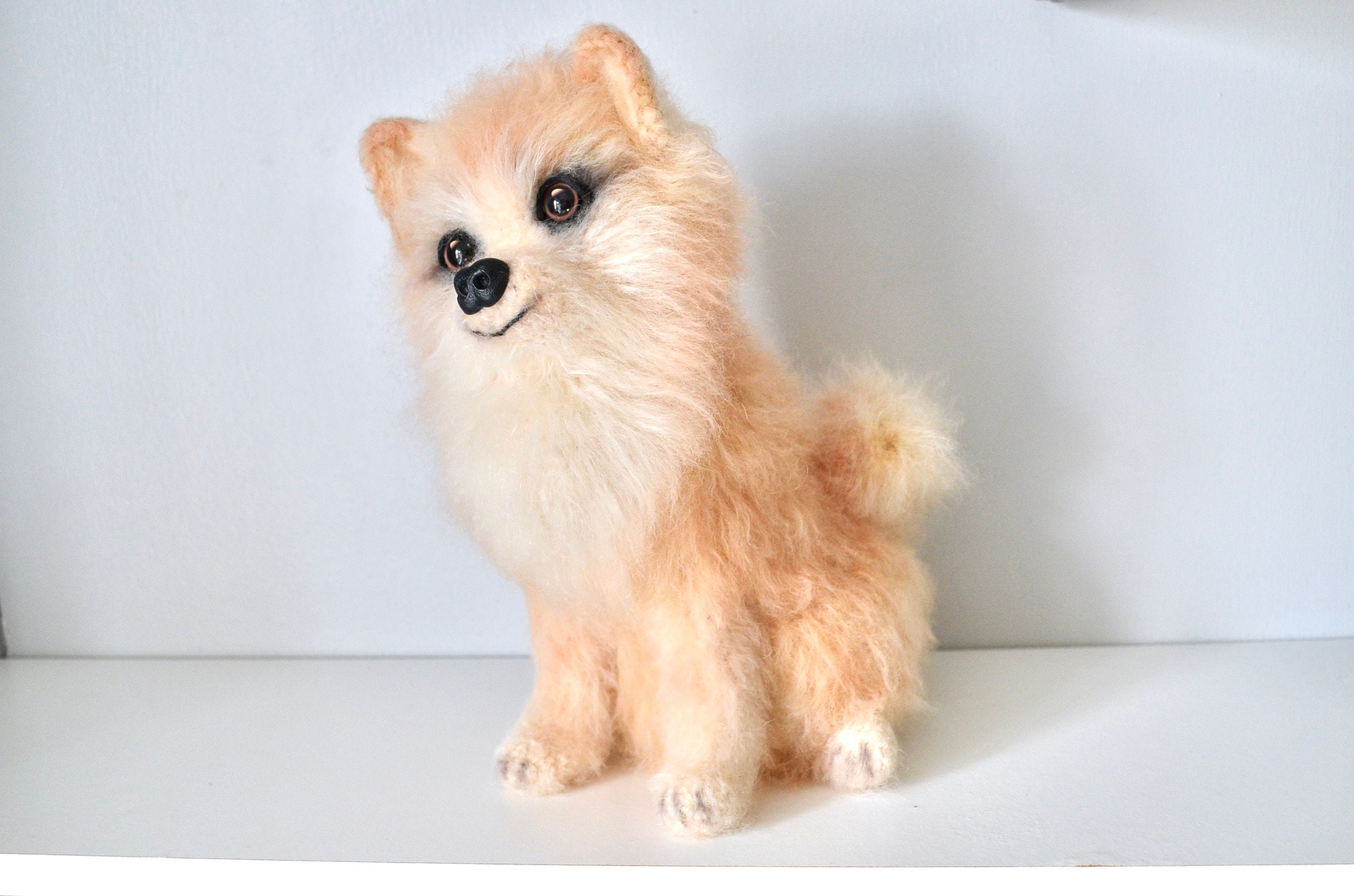 Pomeranian Dog Crochet Pattern, German Spitz Dog Amigurumi Pattern ...