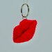 Crochet Lips Keychain PATTERN, Amigurumi Crochet Red Lips PATTERN, Hot ...