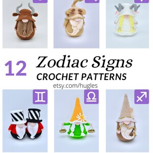 Crochet Gnome Libra Sign, Astrological Sign, Zodiac Sign Gnome Crochet ...
