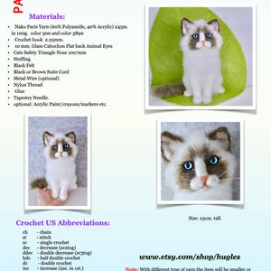 Ragdoll Cat Crochet Pattern, Crochet Amigurumi Cat, Сrochet Fluffy Cat ...