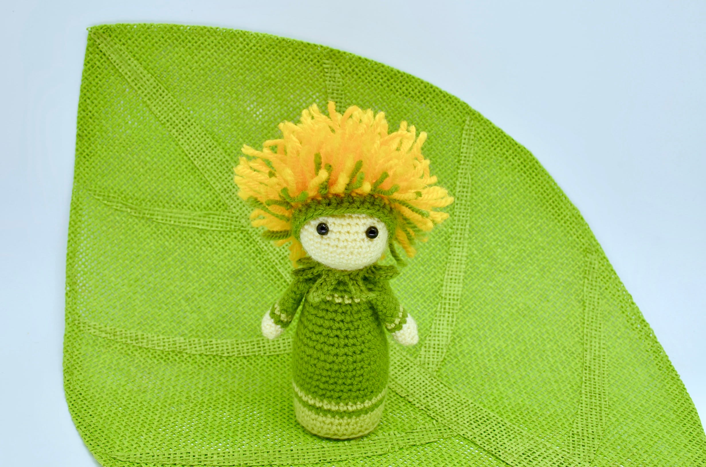 Crochet Pattern Amigurumi Doll Flower Doll Dandelion Di | Etsy