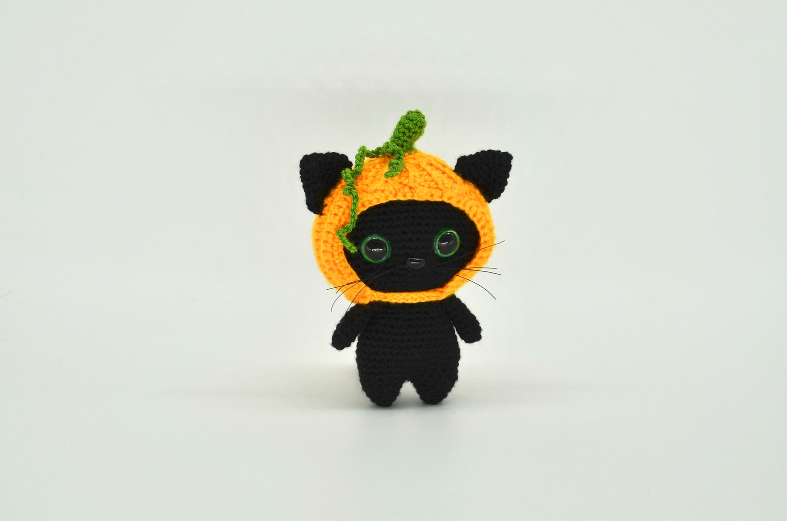 Crochet Halloween Cat Pattern, Crochet Kitten Amigurumi Pattern ...