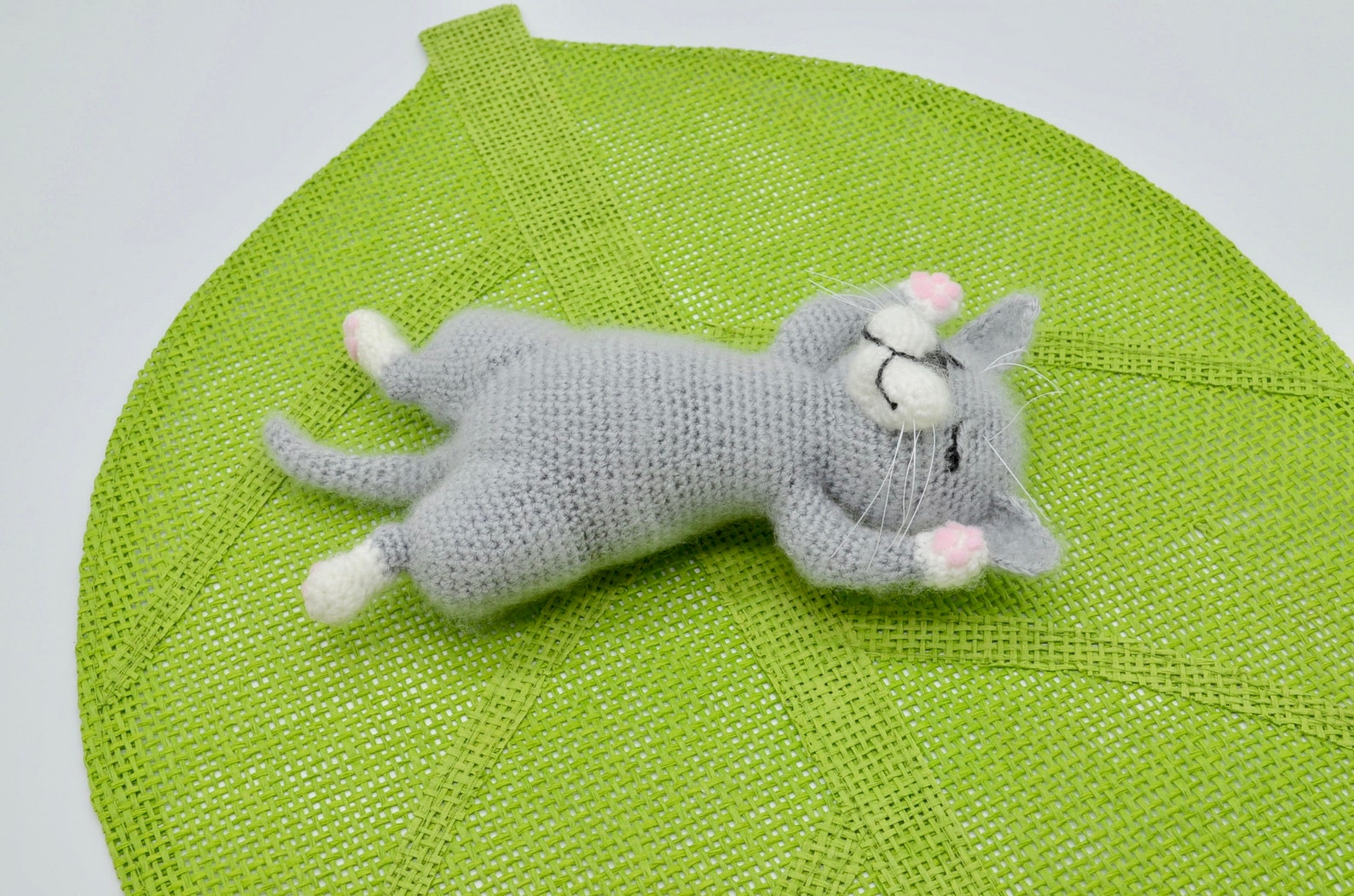 Cat Crochet Pattern, Cat Amigurumi Pattern, Crochet Sleeping Cat ...