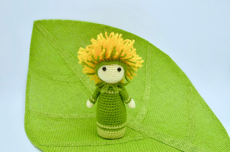 Crochet Pattern Amigurumi Doll - Flower Doll Dandelion Di - Etsy