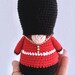 King's Guard Gnome Crochet Pattern, British Royal Guard Crochet Gnome ...