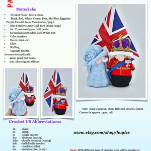 King Charles III Coronation Gnome Crochet Pattern, Charles III and ...