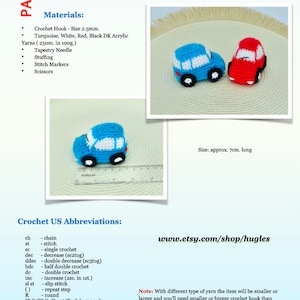 Crochet Mini Car Pattern, Crochet Car Pattern, Amigurumi Car, Toy for ...