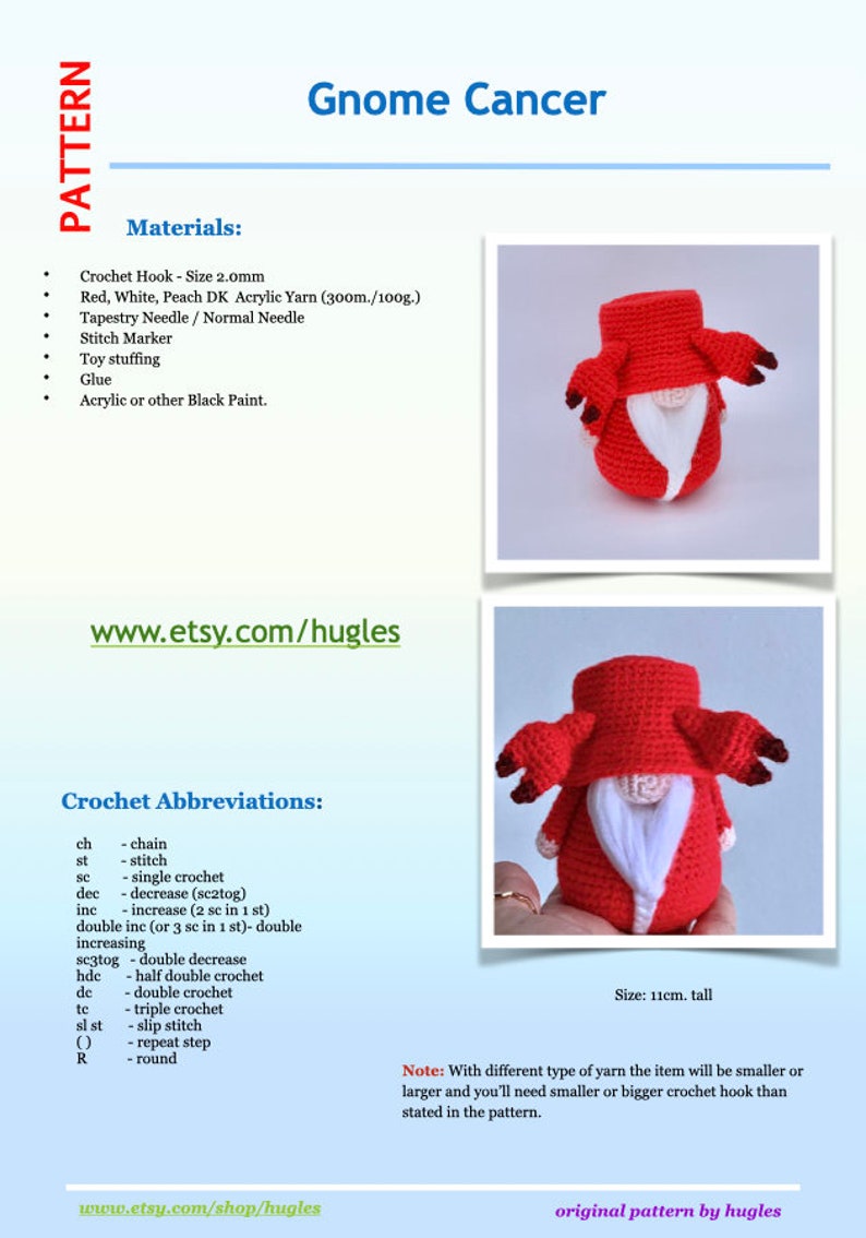 Crochet Cancer Sign Astrological Sign Zodiac Sign Gnome - Etsy