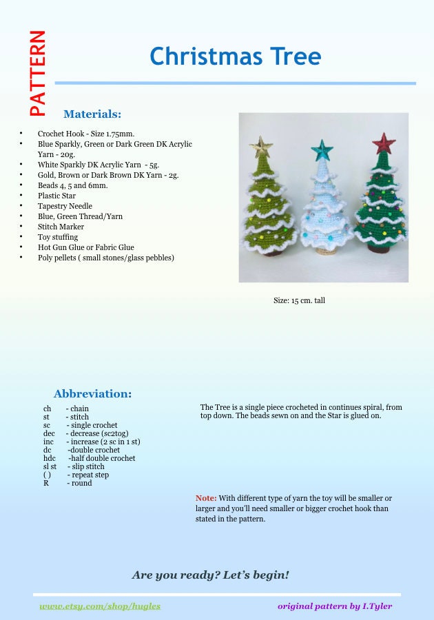 Crocheted Christmas Tree Full Size