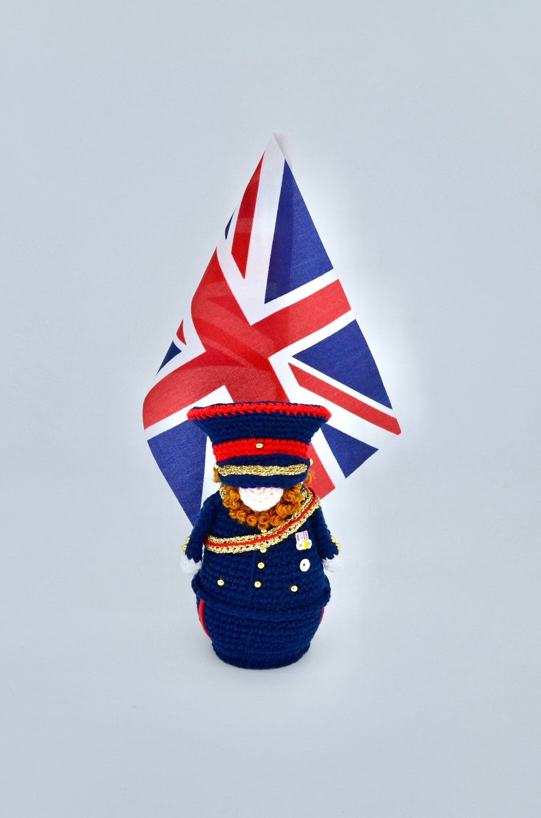 Prince Harry Gnome Crochet Pattern, Prince Harry Gnome in Navy Blue ...
