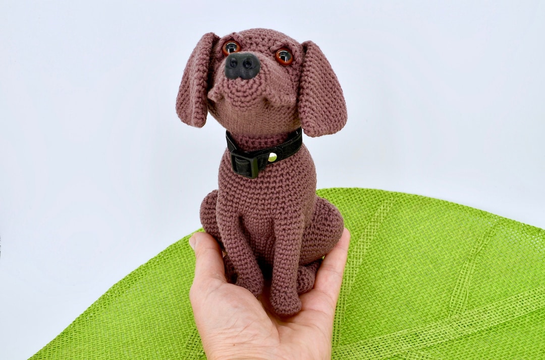 Labrador Retriever Crochet Pattern, Chocolate Crochet Labrador Pattern ...