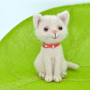 Crochet Cat Pattern, Cat Amigurumi Pattern, Crochet Cream Cat Pattern ...