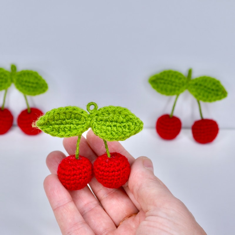 Crochet Cherries - Etsy